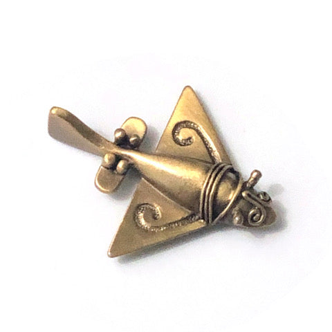 Goldflyer Antique Gold Pin – The Aliens Guy, LLC.
