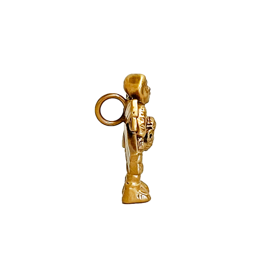 Rocketman Antique Gold Pendant – The Aliens Guy, LLC.